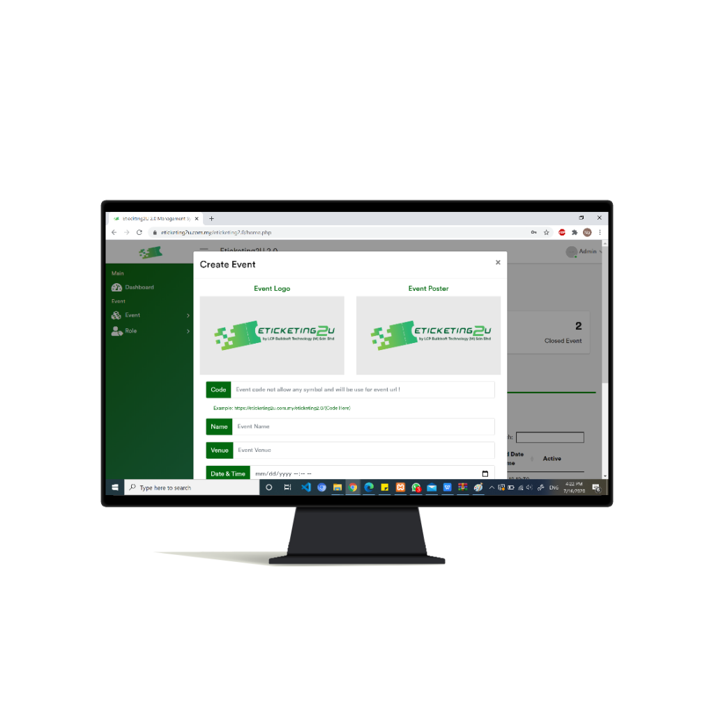 e-Ticketing2U Event System – LCP Buildsoft Technology (M) Sdn Bhd
